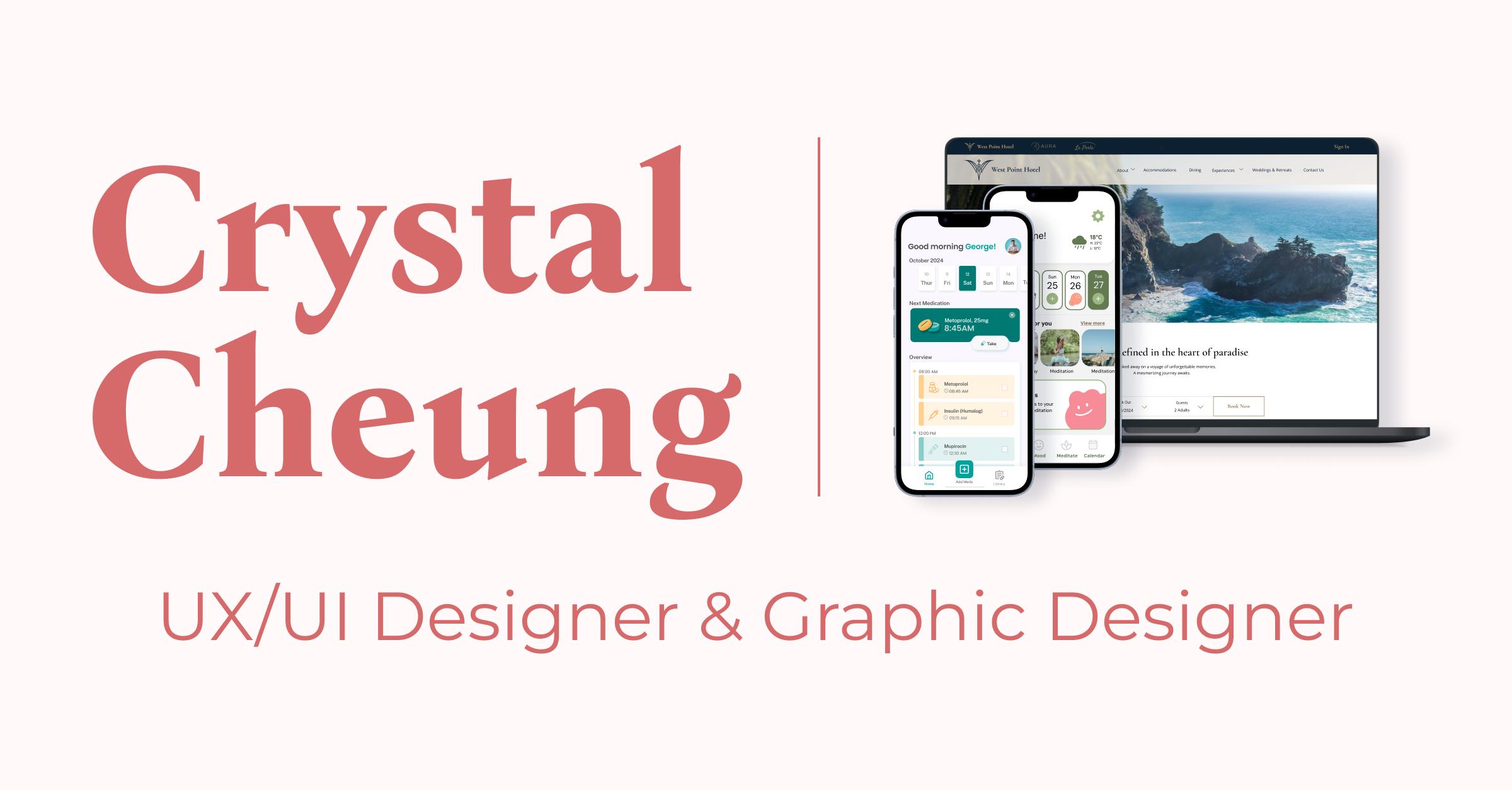 Crystal Cheung | UX/UI Designer & Graphic Designer